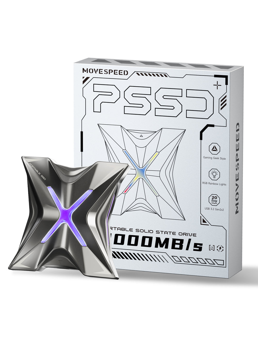 MOVE SPEED RX20 1TB/2TB 2060MB/s Portable SSD