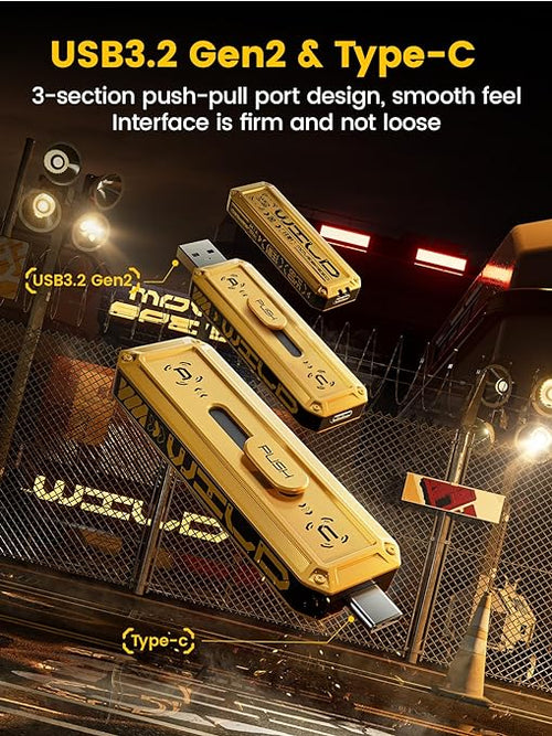 Experience lightning-fast 1000MB/s transfers with MOVESPEED WD10 USB-C ...