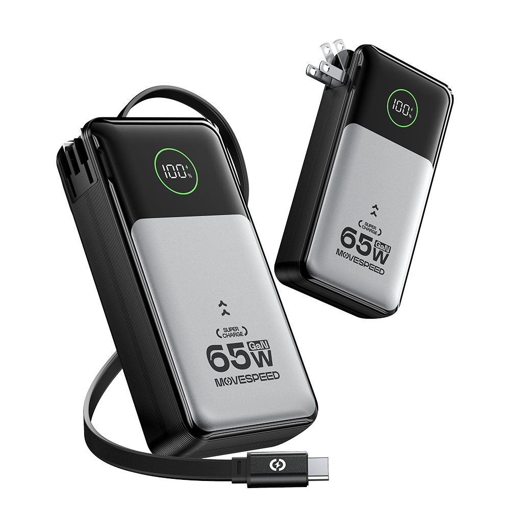 Ultimate 3-in-1 Power Bank: 65W, 20000mAh, USB-C & AC Plug