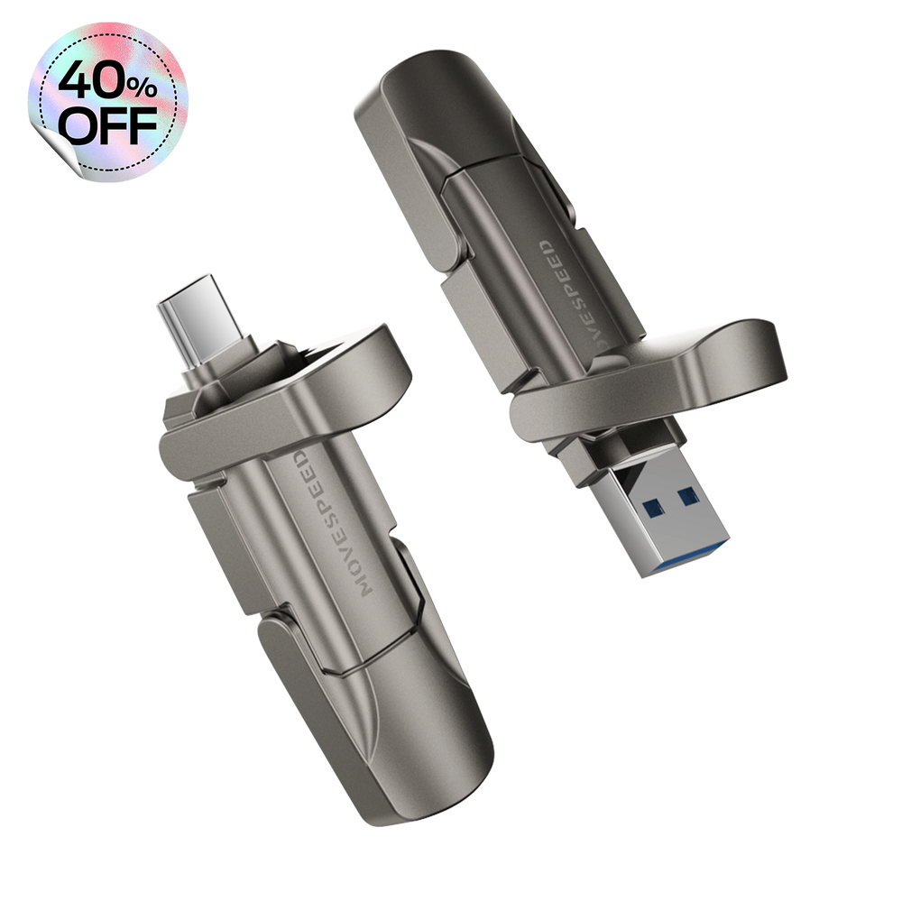 Ultra-Fast USB Drive: MOVESPEED 1090MB/s | 128GB-2TB | USB 3.2/Type C