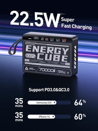 MOVESPEED Z70 Power Bank: 70000mAh, Fast Charging, LED Display